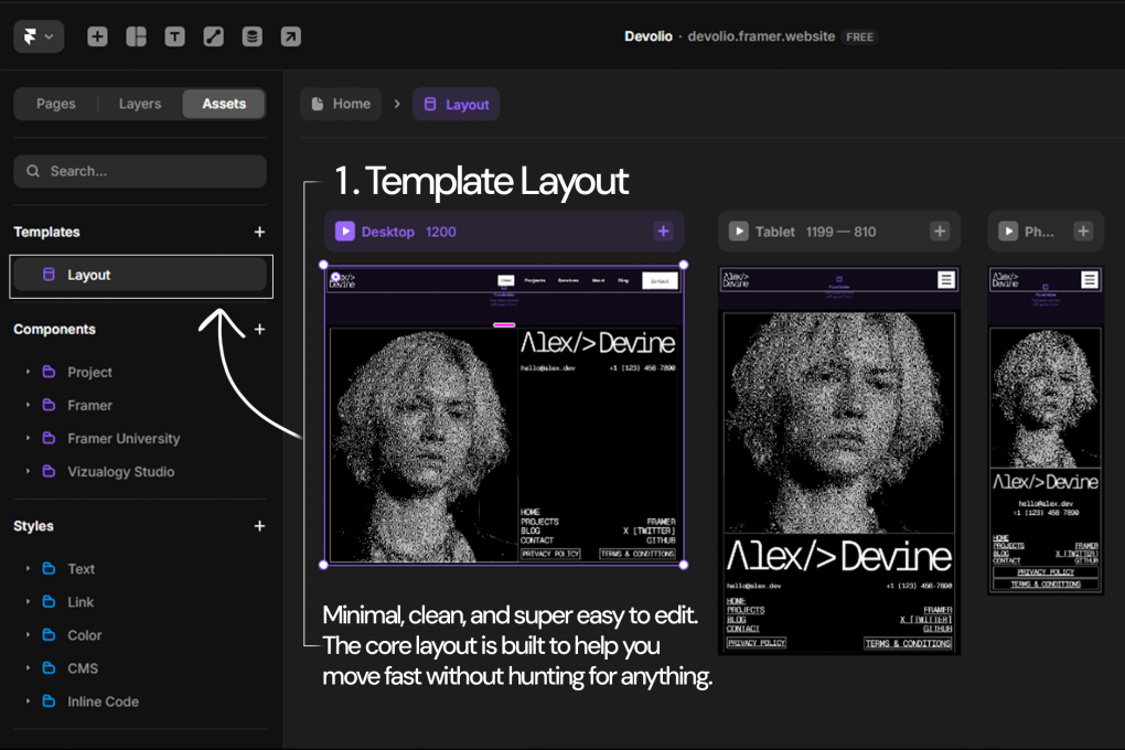 Devolio by vizualogy – FramerThings